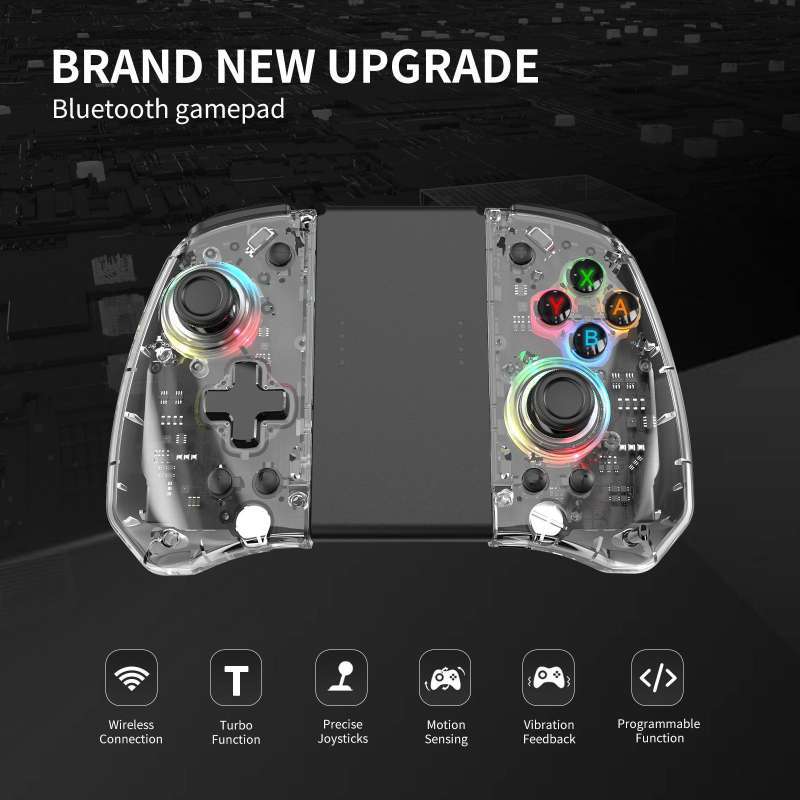 Jual Joycon Joypad Rgb Nintendo Switch Oled V2 Stik Pro Controller Gamepad - Transparan03 Di ...