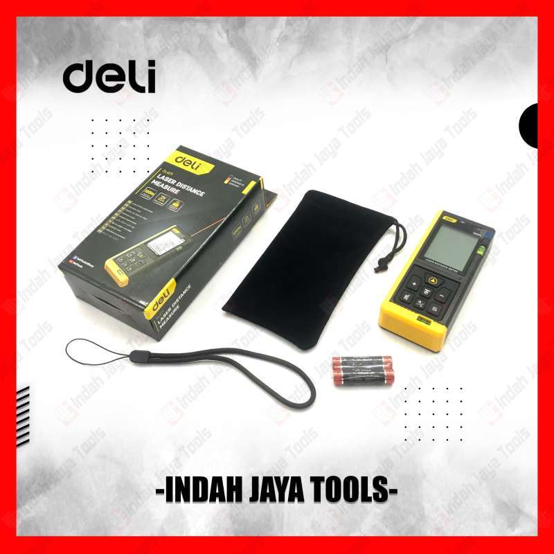 Jual Deli Dl4171 Meteran Laser Digital 120 M - Distance Measure 120m ...