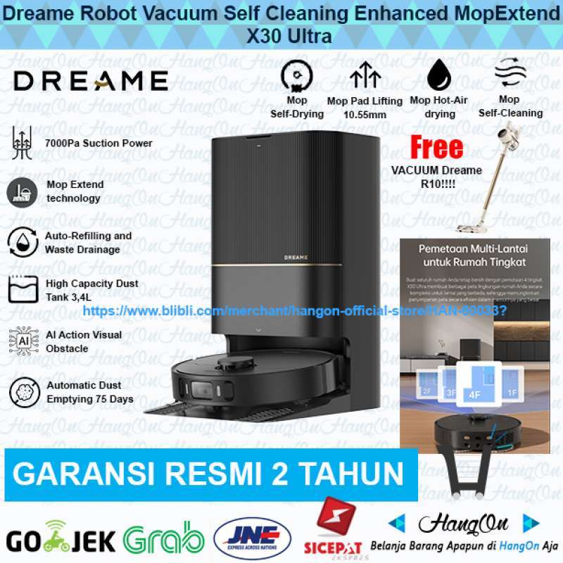 Promo Dreame X30 Ultra Master Robot Vacuum Enhanced Mopextend 3 Self ...