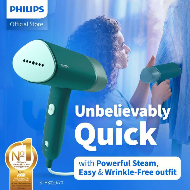 Promo Philips Handheld Steamer Sth3020/70 Hijau - Setrika Uap Optimal ...