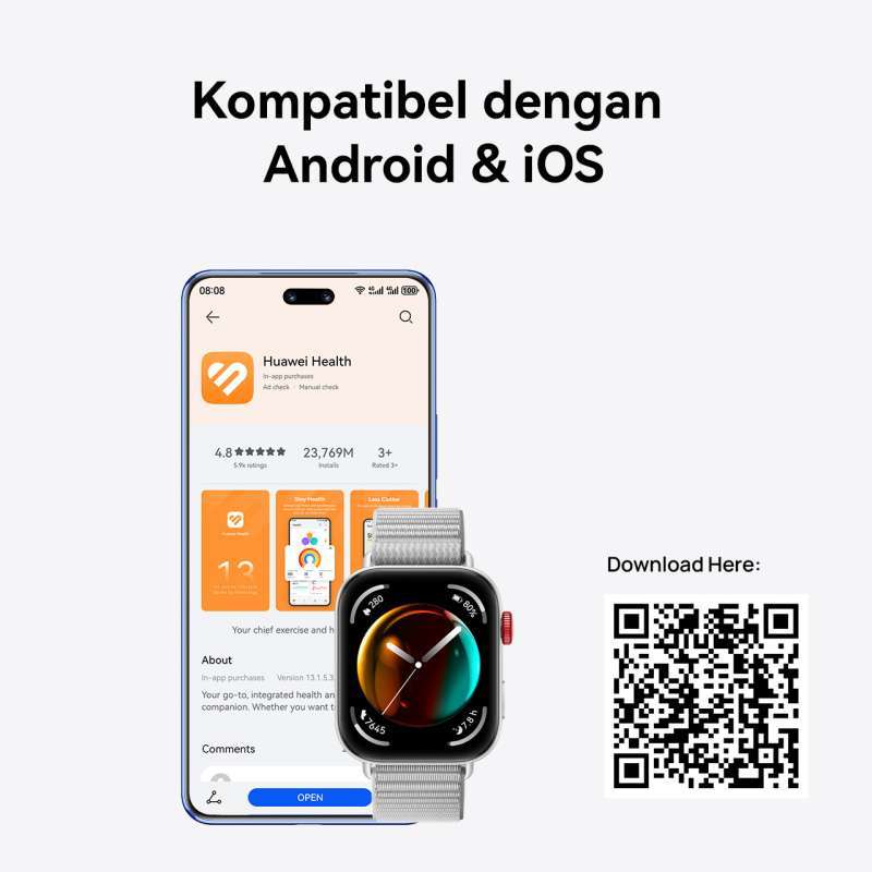 Promo [best Offer] Huawei Watch Fit 3 Smartwatch | Ultra-slim Bezel ...