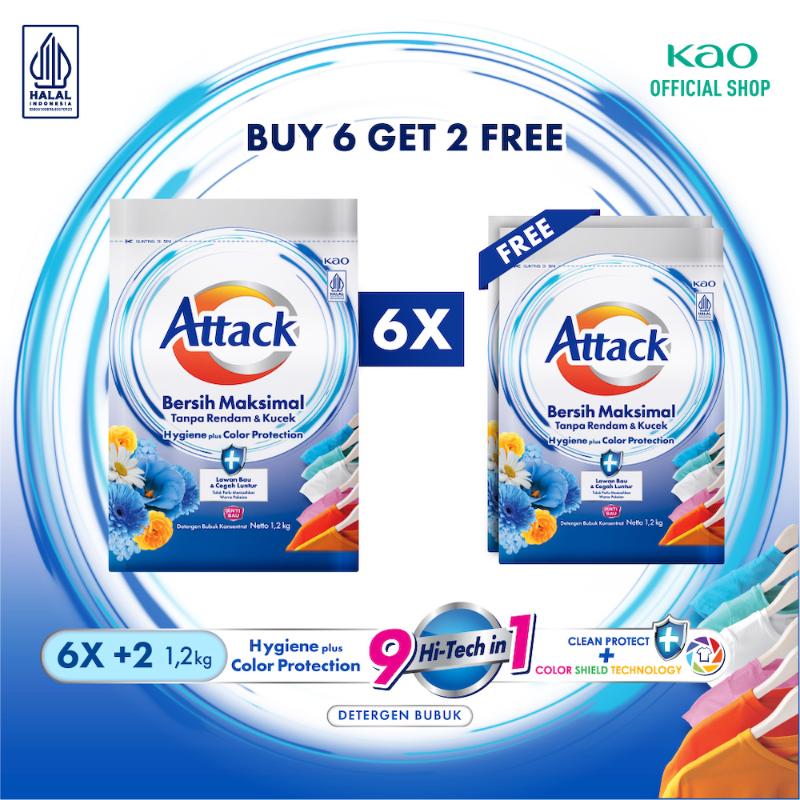 Promo (buy 6 Free 2) Attack Hygiene Plus Protection Powder 1200 Gr ...