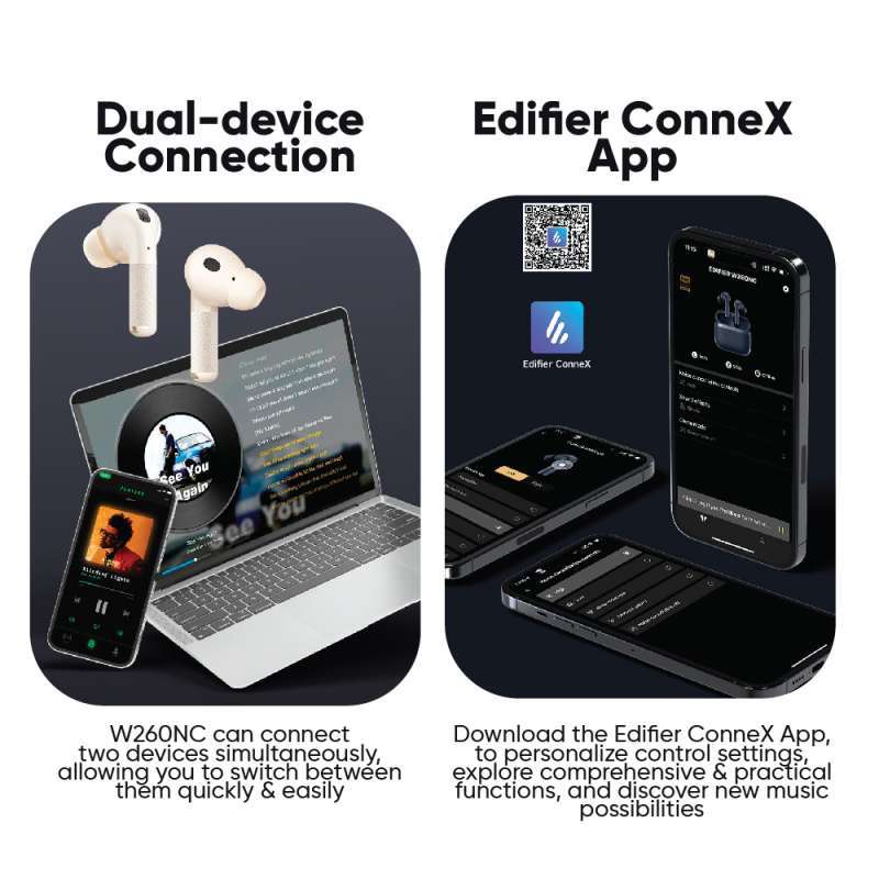 Promo Edifier W260nc True Wireless Earbuds With Active Noise ...