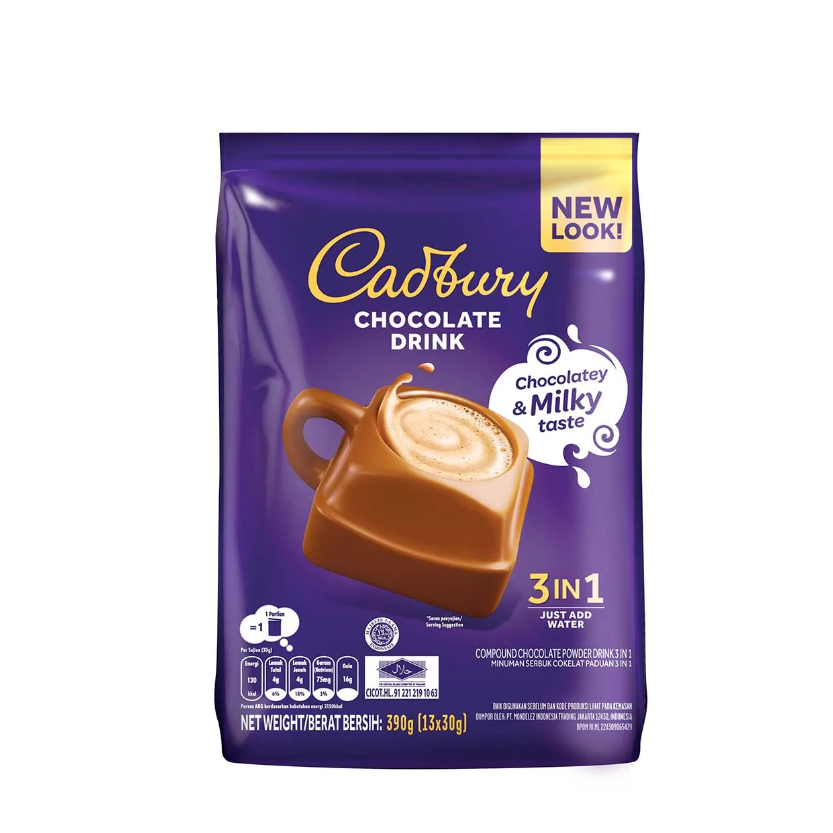 Promo Cadbury 3in1 Hot Chocolate Drink [390 G] Diskon 8% Di Seller ...