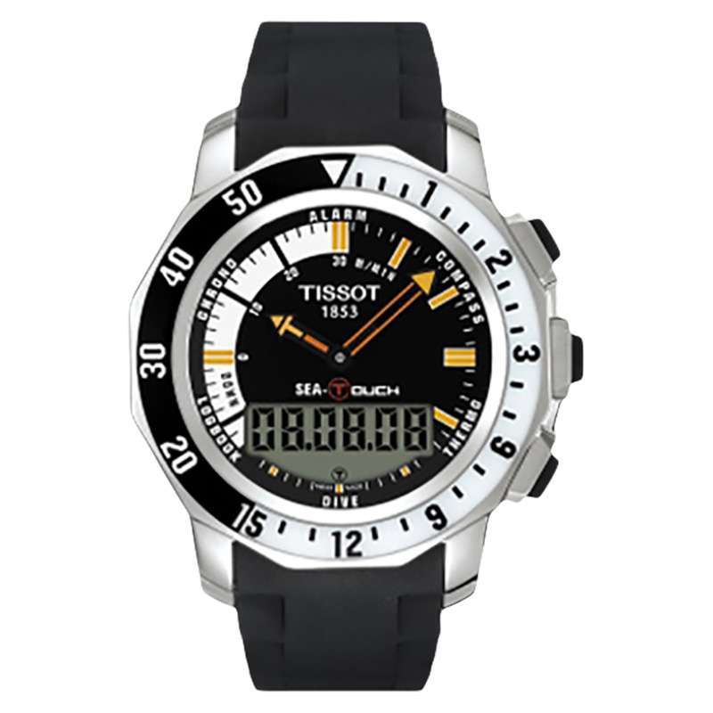 Promo Jam Tangan Pria Tissot T-touch T026.420.17.281.00 Black Digital ...