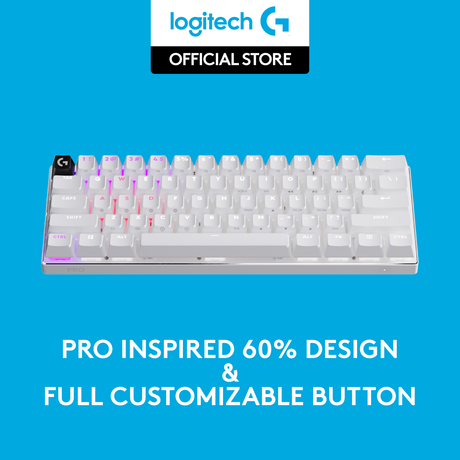 Promo Logitech G Pro X 60 Lightspeed Wireless Gaming Keyboard White ...