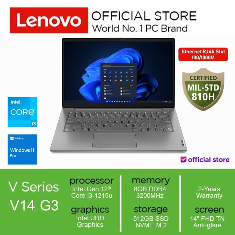 Jual Lenovo V14 G3 || I3 1215 8gb 512gb 14.0 Fhd Iron Grey Di Seller ...