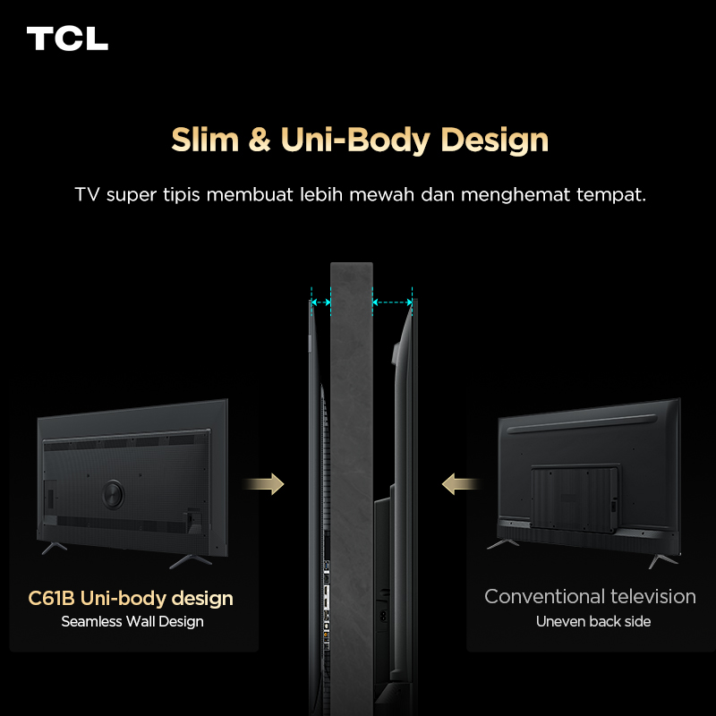 Jual Tcl 55 Inch 4k Qled Pro Google Tv - T-screen Pro - Onkyo & Dolby ...