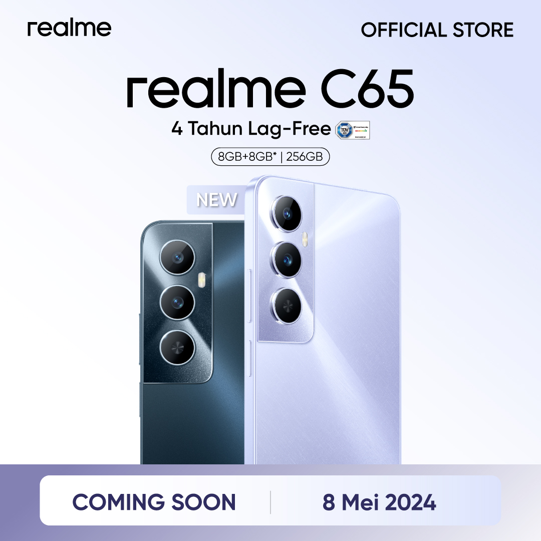 Jual Realme C65 8gb+8gb*|256gb (tuv Sud 4 Tahun Lag-free | 45w Fast ...