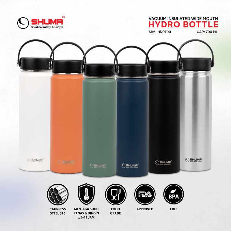 Promo Shuma S/s 316 Vacuum Hydro Bottle 22 Fl. Oz / 700 Ml Diskon 15% Di Seller Shuma Official ...