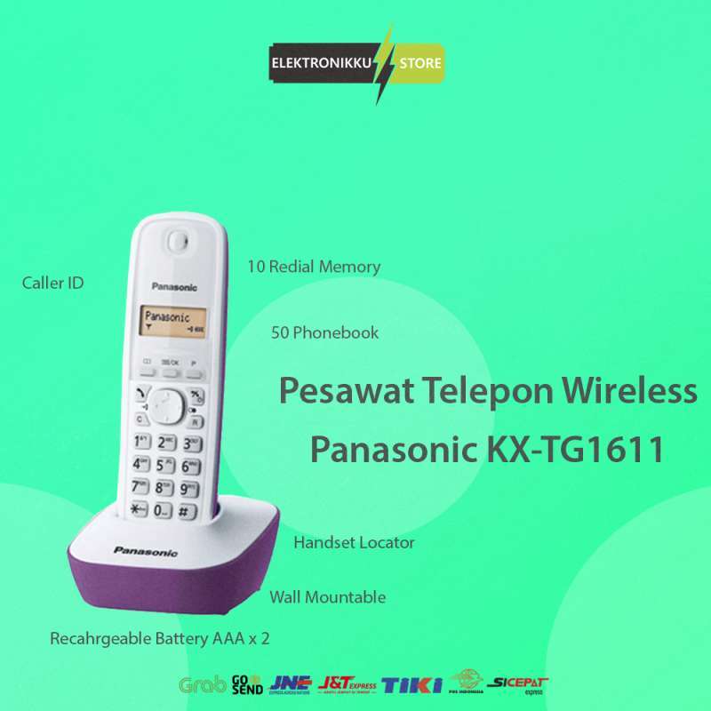 Promo Telepon Wireless Panasonic Kx-tg1611 - Telepon Wireless Rumah ...