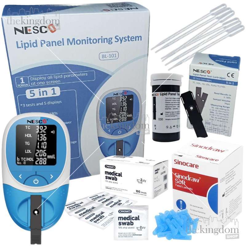 Jual Nesco Bl-101 5in1 Lipid Panel Monitoring System Alat Cek ...