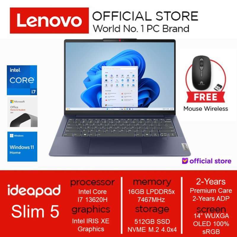 Jual Lenovo Ideapad Slim 5 14irl8 Oled I7 13620h 16gb 512gb 14 0wuxga Win11 Ohs Di Seller