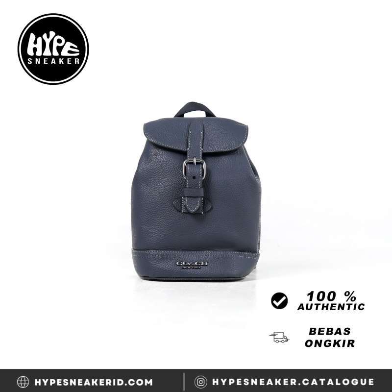 Promo Tas Coach Leather Plain Black Compact 2 Ways Sling Bag 100% ...