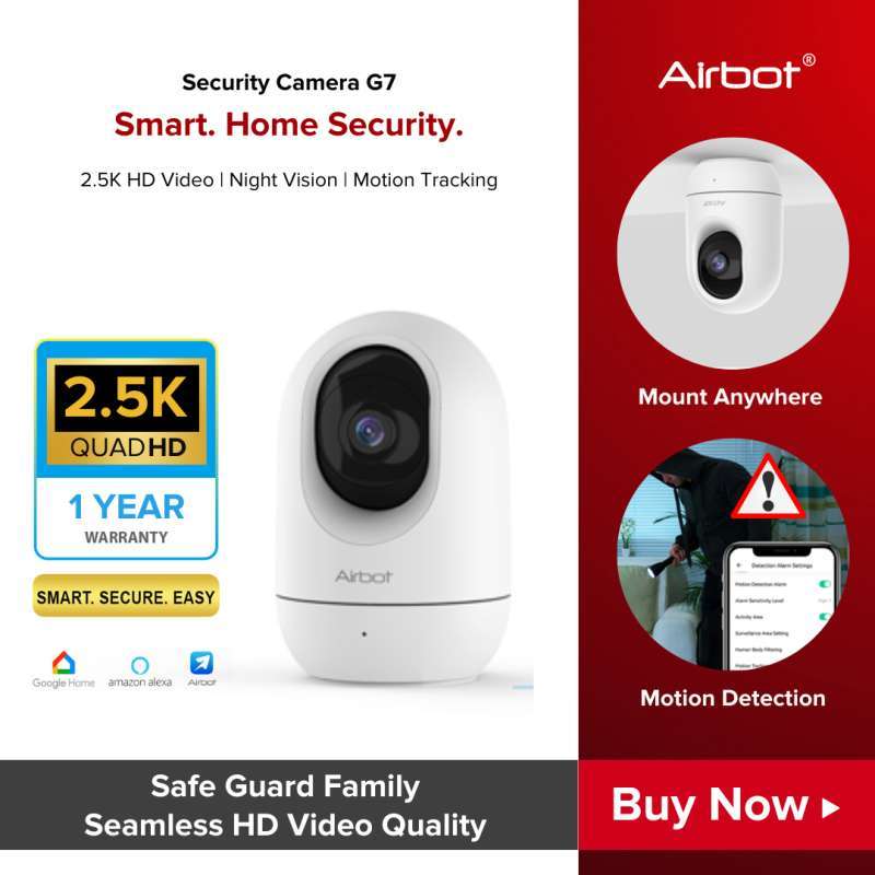 Promo Airbot Smart Indoor Kamera Ip Ptz Cctv G2/g7 Wifi Iot Home ...