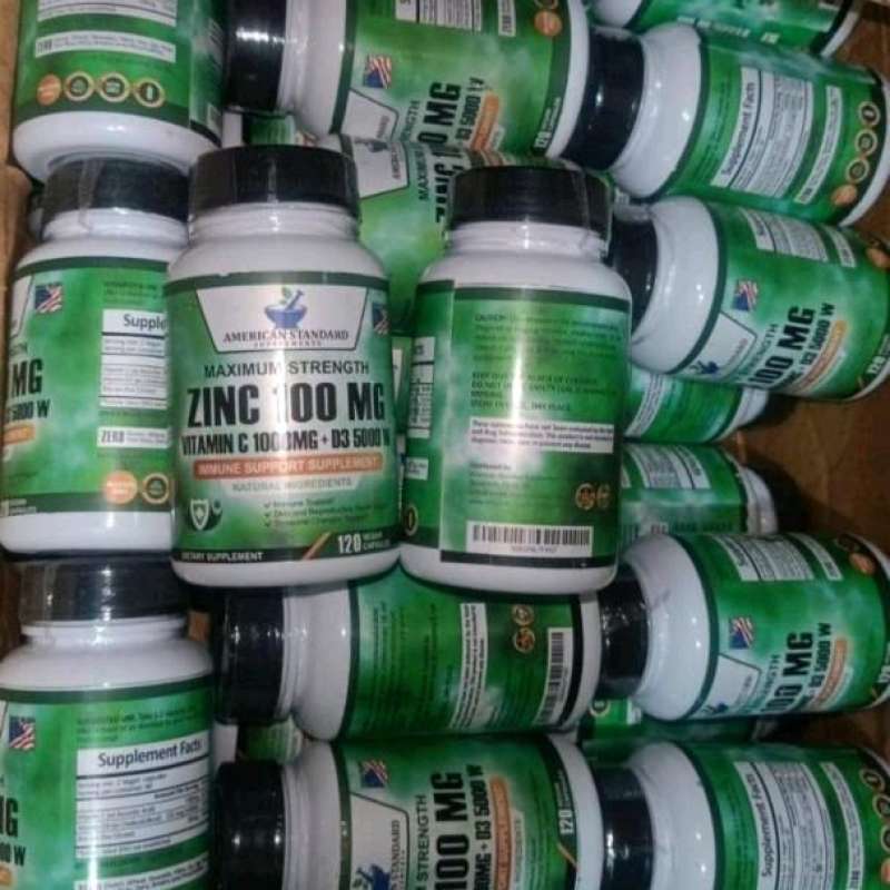 Promo American Standard Supplement Zinc 100mg Vitamin C 1000mg Vitamin D3 5000 Iu Diskon 50% Di ...