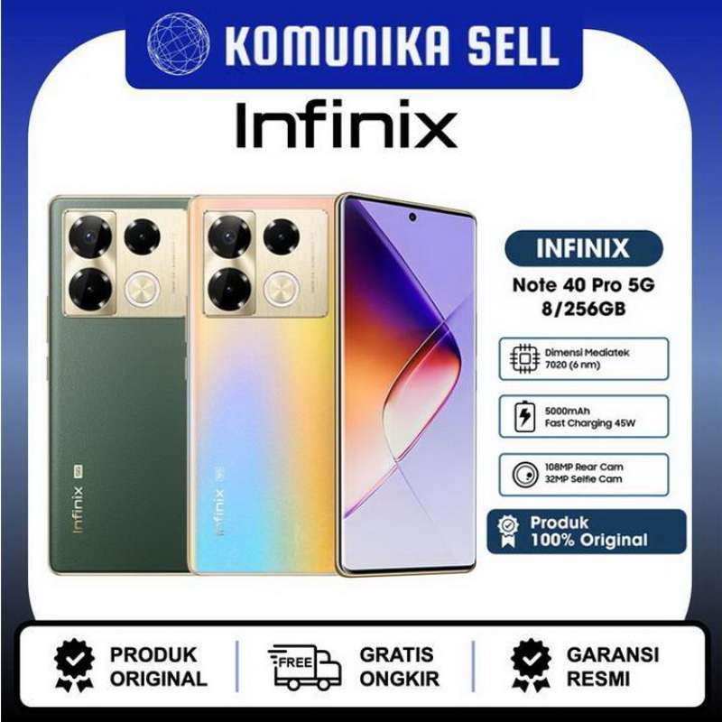 Jual Infinix Note 40 Pro 5g - 8gb/256gb - Obsidian Black Di Seller Komunika - Cipete Utara, Kota ...