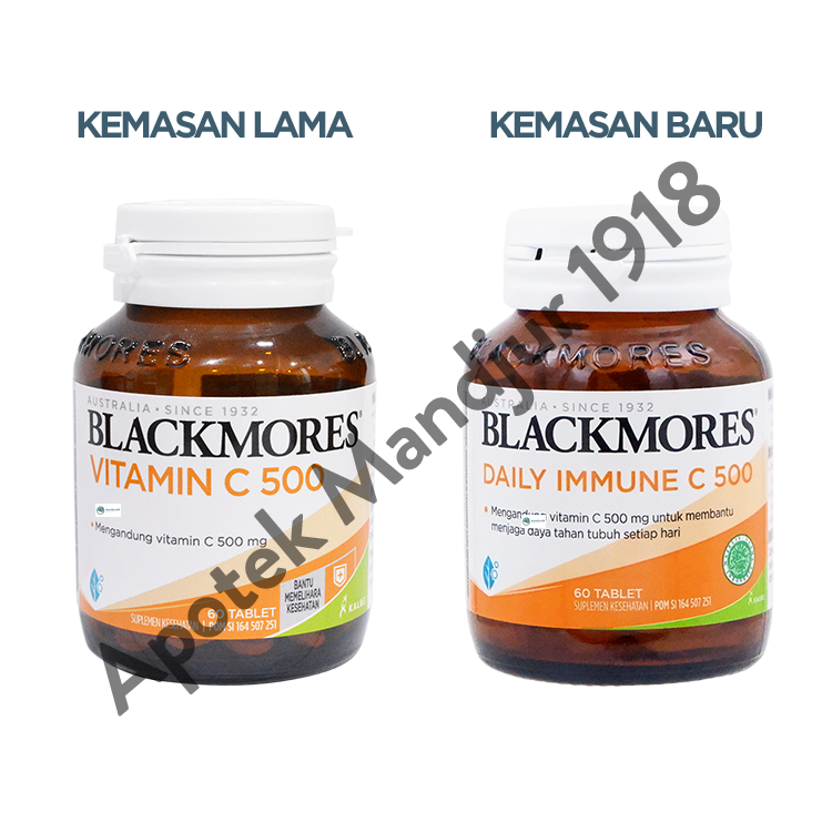 Jual Blackmores Daily Immune C 500 60 Tab - Suplemen Peningkat Sistem ...