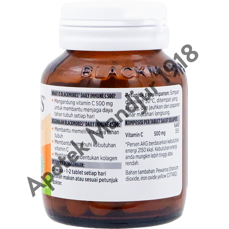 Jual Blackmores Daily Immune C 500 60 Tab - Suplemen Peningkat Sistem ...