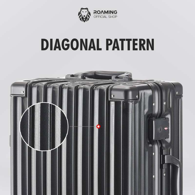 Promo [new Arrival] Roaming Koper Size Kabin Dan Bagasi R099 - White ...