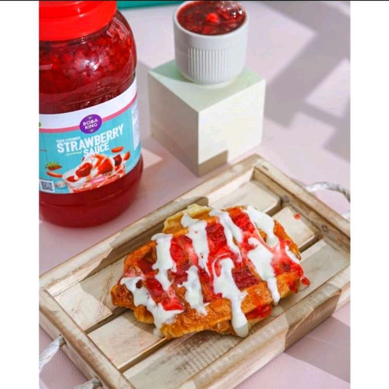 Jual Boba King Sauce Puree Jam - Strawberry Sauce / Strawbery Jam ...