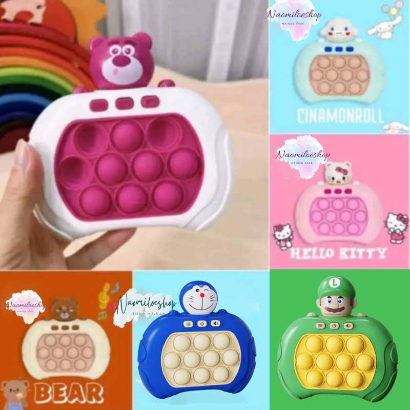 Jual Mainan Anak Quick Push Sanrio / Pop It Push Bubbe Game Challenhe ...