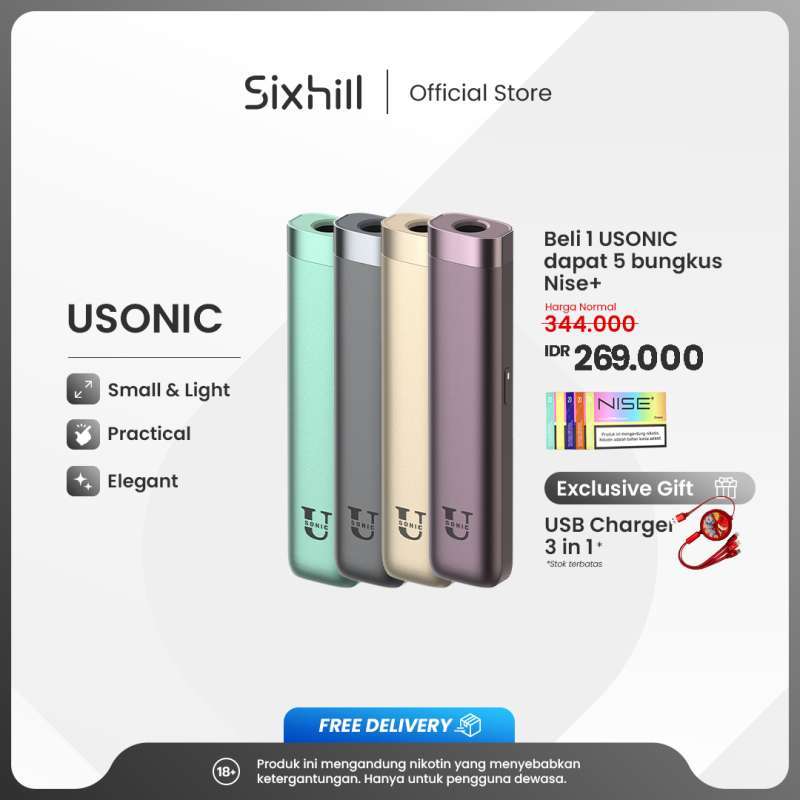 Jual Sixhill Usonic Heat Not Burn Device - Atine Technology Get 5 Packs Nise+ - Bronze Space ...