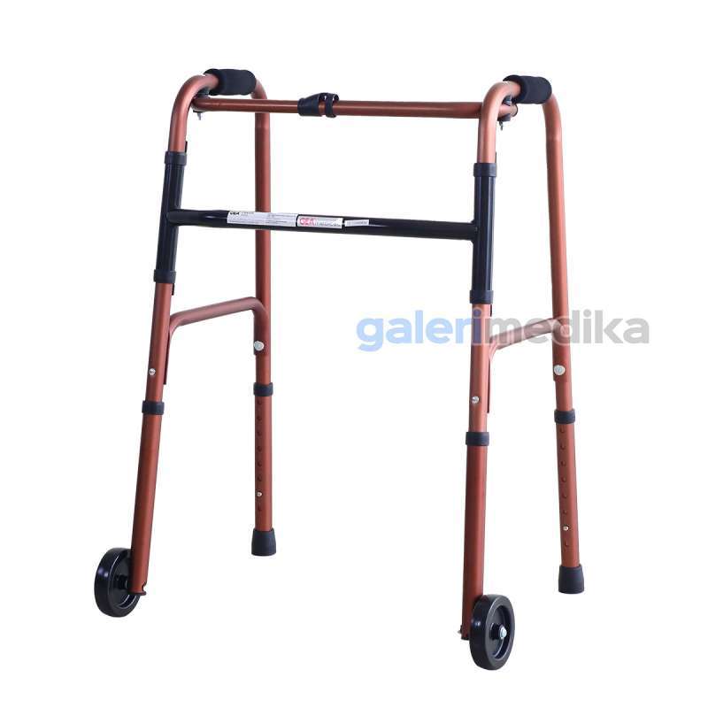 Jual Gea Fs912l Walker Alat Bantu Jalan Dengan Roda - Matte Silver Di ...