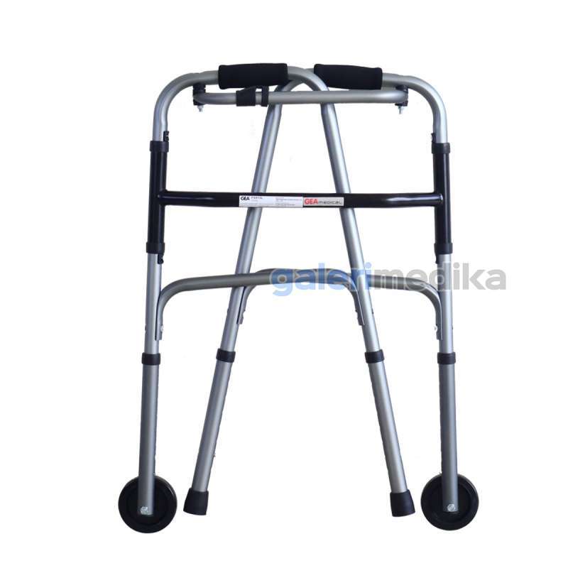 Jual Gea Fs912l Walker Alat Bantu Jalan Dengan Roda - Matte Silver Di ...