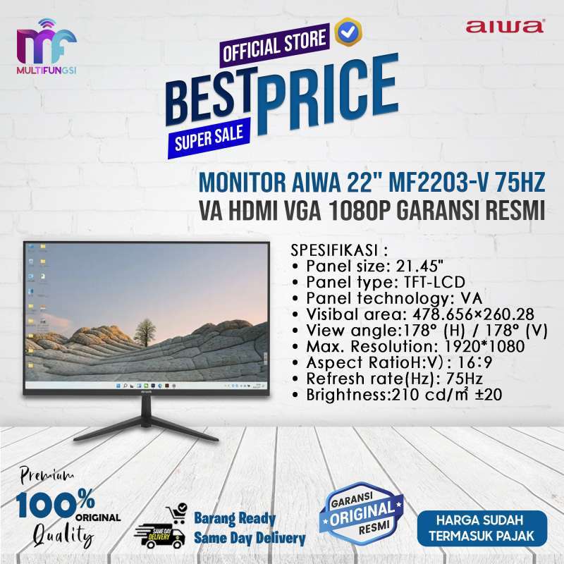Jual Aiwa Monitor 22 Original Murah - Harga Diskon Juli 2024 | Blibli
