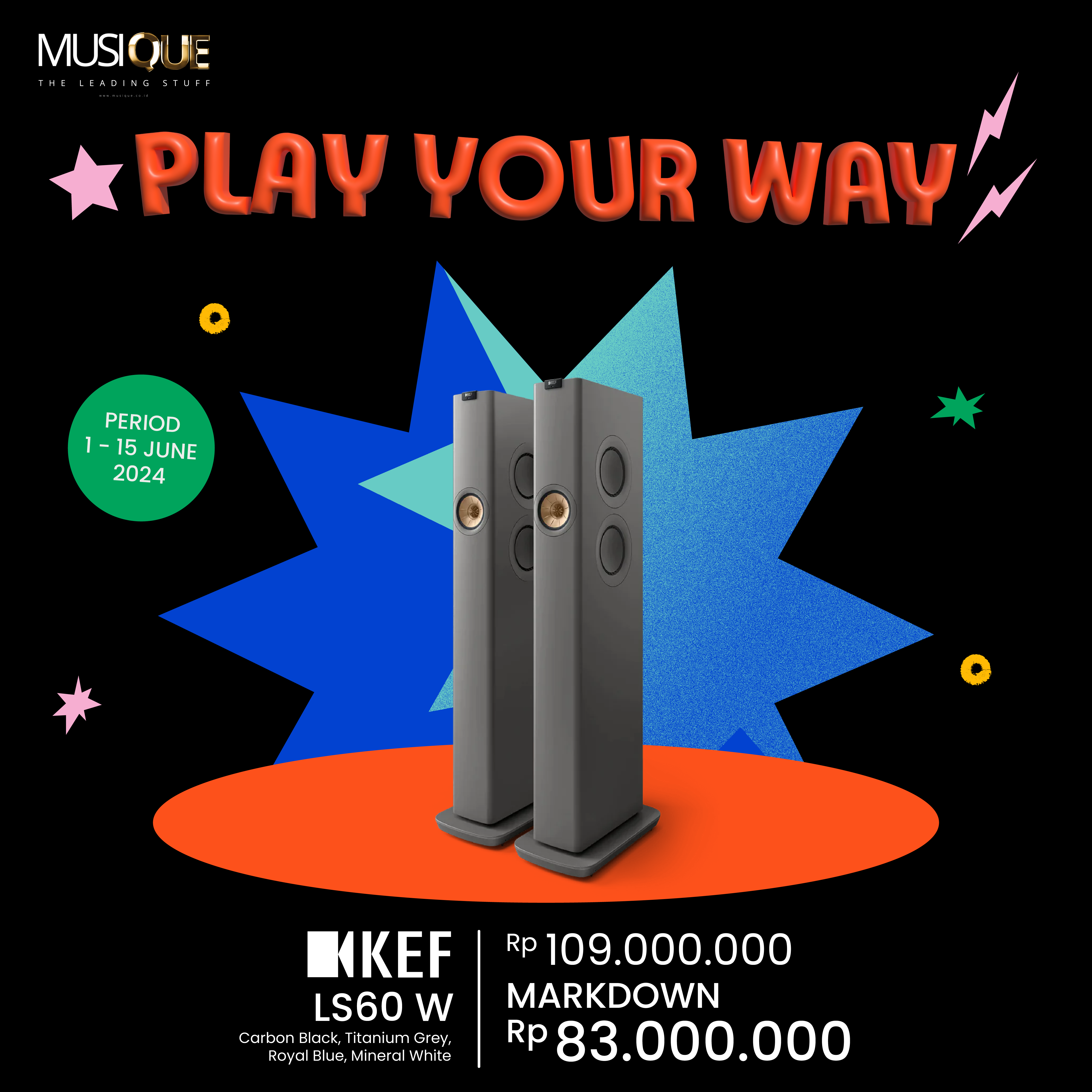 Promo Kef Ls60 Wireless Hifi Floor Standing Speakers Diskon 24% Di Seller Musique Official Store ...