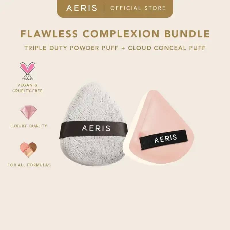 Promo Aeris Beauté Flawless Complexion Bundle | 1 Set Bundle Paket Hemat Spons Cloud Conceal ...
