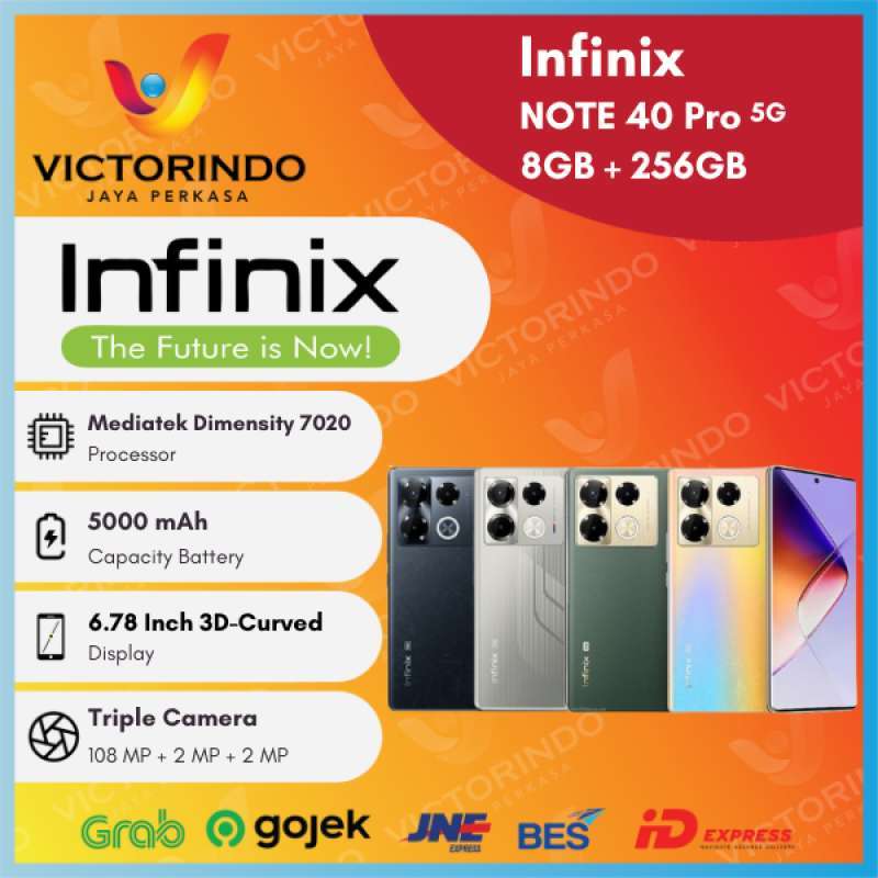 Promo Infinix Note 40 Pro 5g ( Ram 8gb + Rom 256gb ) Garansi Resmi ...
