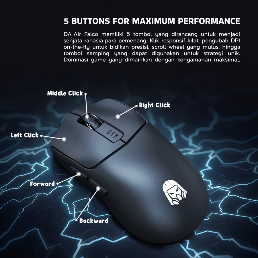 Jual Digital Alliance Mouse Air Falco Gaming Mouse Di Seller Blibli ...