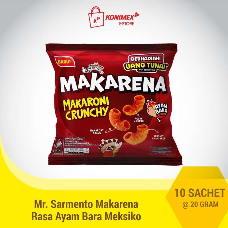 Promo Mr Sarmento Makarena Rasa Ayam Bara 20 G Diskon 3% Di Seller Konimex Official Store ...