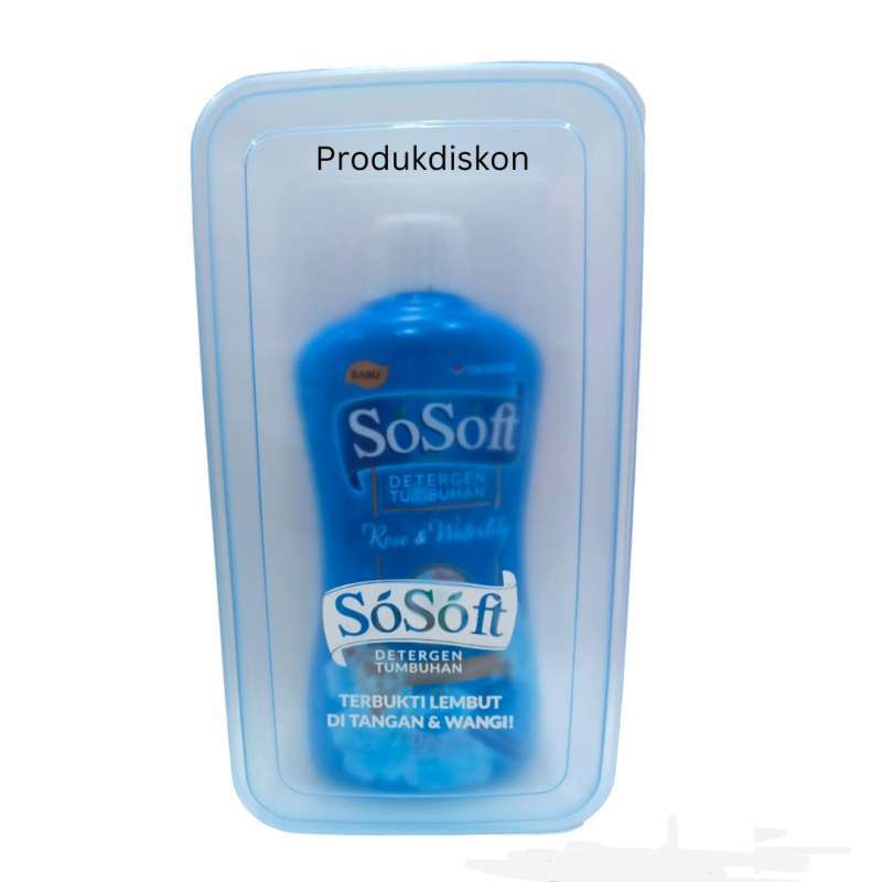 Jual So Soft Deterjen Cair Konsentrat Botol 700ml Rose & Water ...