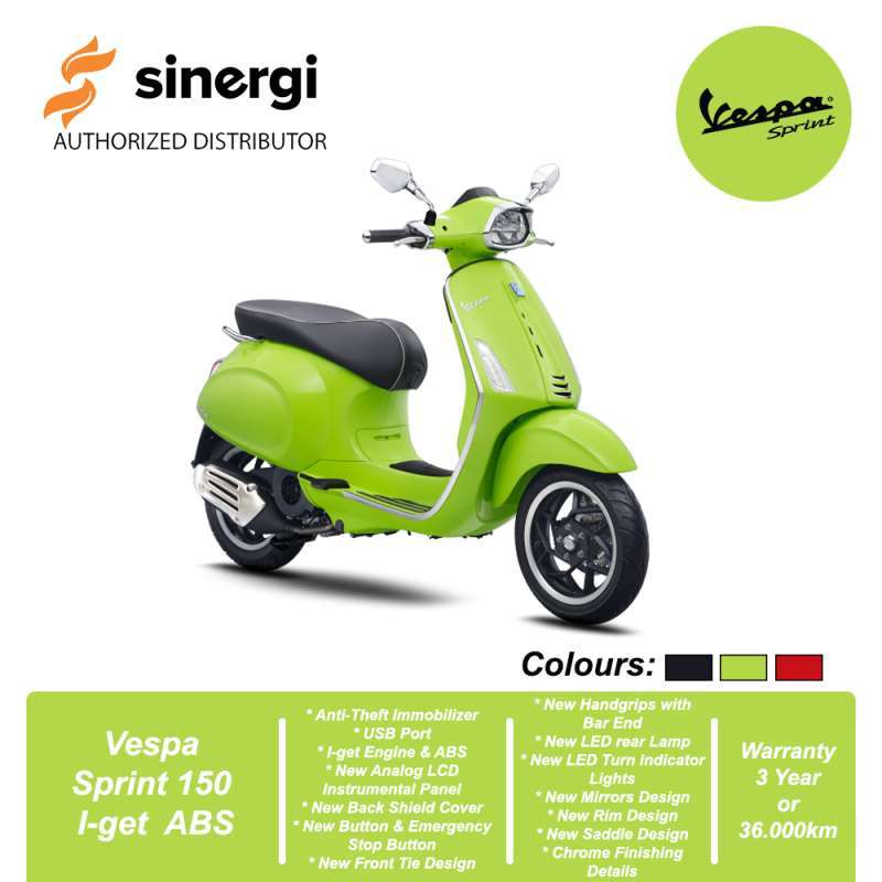 vespa sprint 2024 hijau