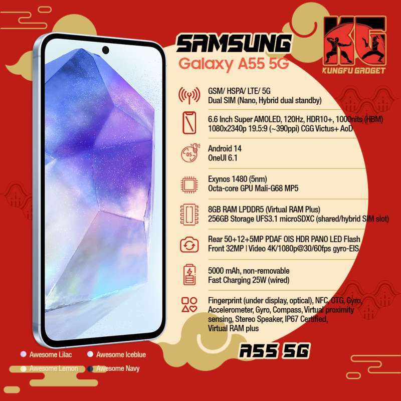 Samsung A55 🔥 - Harga & Spesifikasi Terbaru Oktober 2024
