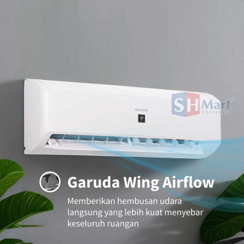 Jual Ac Sharp 1/2 Pk Standart Ahap5bmy Plasmacluster Garuda Series Garansi Resmi Di Seller ...