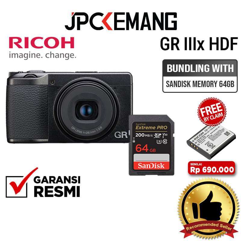Promo Jpc Kemang Ricoh Griiix Hdf Digital Camera Pocket Ricoh Gr Iii X ...