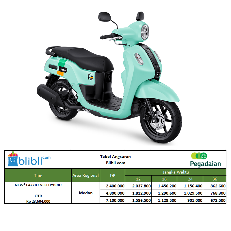 Jual Pegadaian - [dp] Yamaha Fazzio Neo Hybrid Sepeda Motor [otr Medan ...