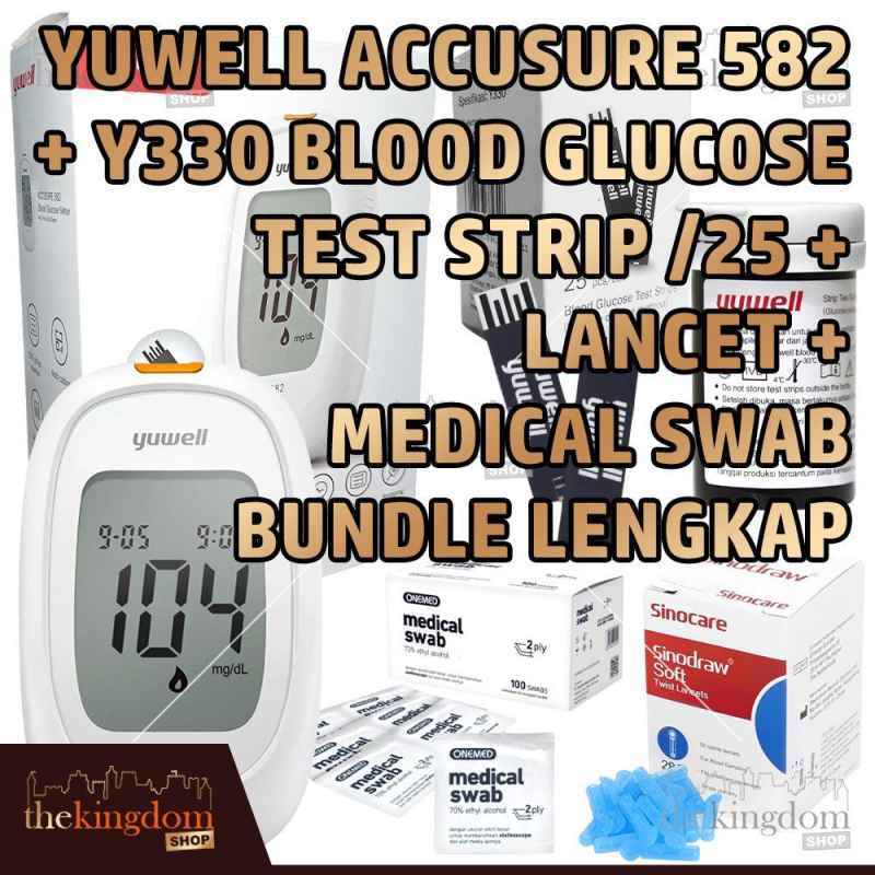 Promo Yuwell Accusure 582 Blood Glucose Meter Alat Cek Gula Darah ...
