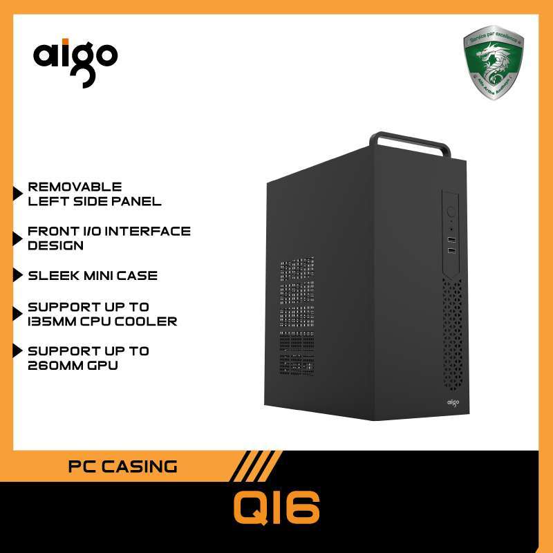Jual Aigo Q16 M-atx Office Pc Casing [include Psu 400 Watt + 1 Fan] Di ...