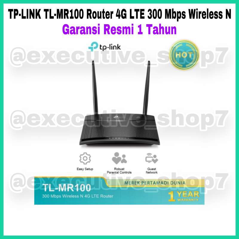 Jual Tp-link Tl-mr100 Router 4g Lte 300 Mbps Wireless N - Garansi Resmi ...