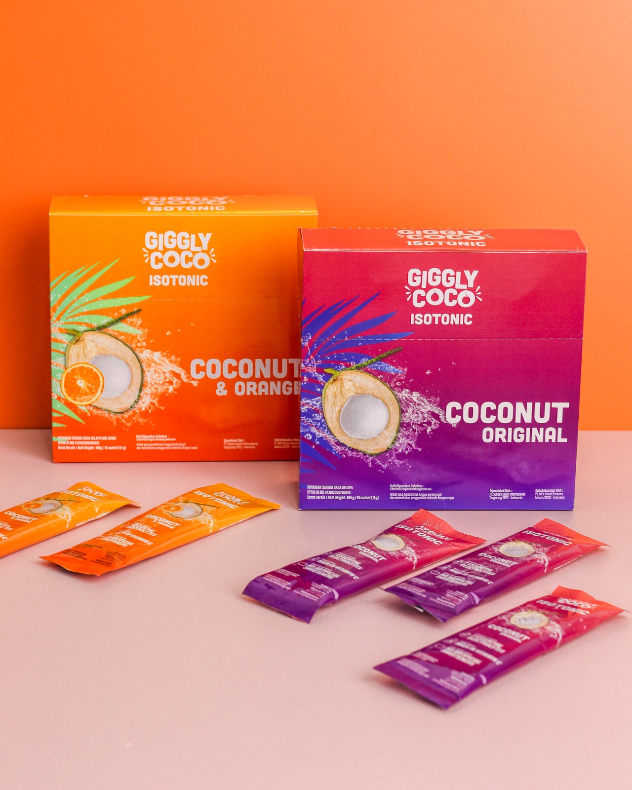 Promo Giggly Coco Isotonic Powder Orange Box [12 Gr X 15 Pcs ] Diskon ...