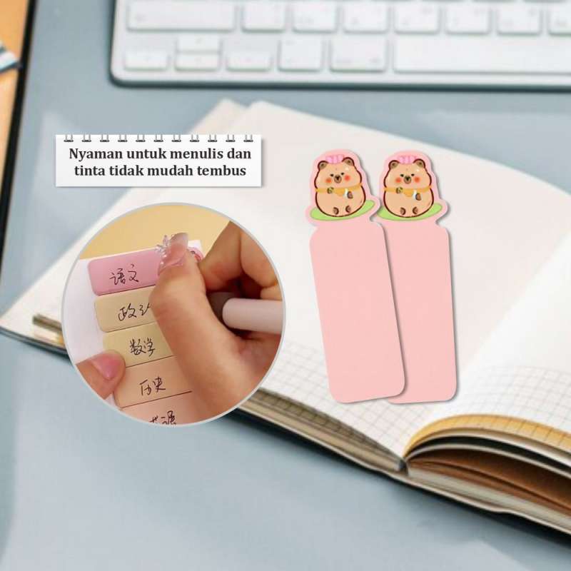 Promo Oem Sk-a95 Sticky Notes Motif Capybara Lucu 8 Baris Pembatas Buku ...