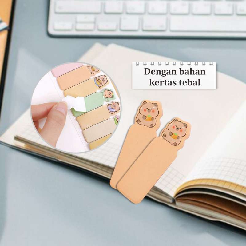 Promo Oem Sk-a95 Sticky Notes Motif Capybara Lucu 8 Baris Pembatas Buku ...