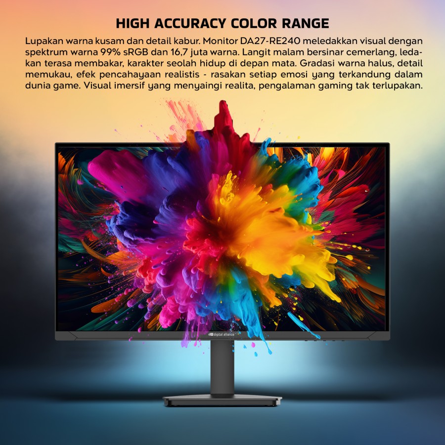 Promo Digital Alliance Da27-re240 27 Fhd Ips 240hz 1ms 99% Srgb Gaming ...