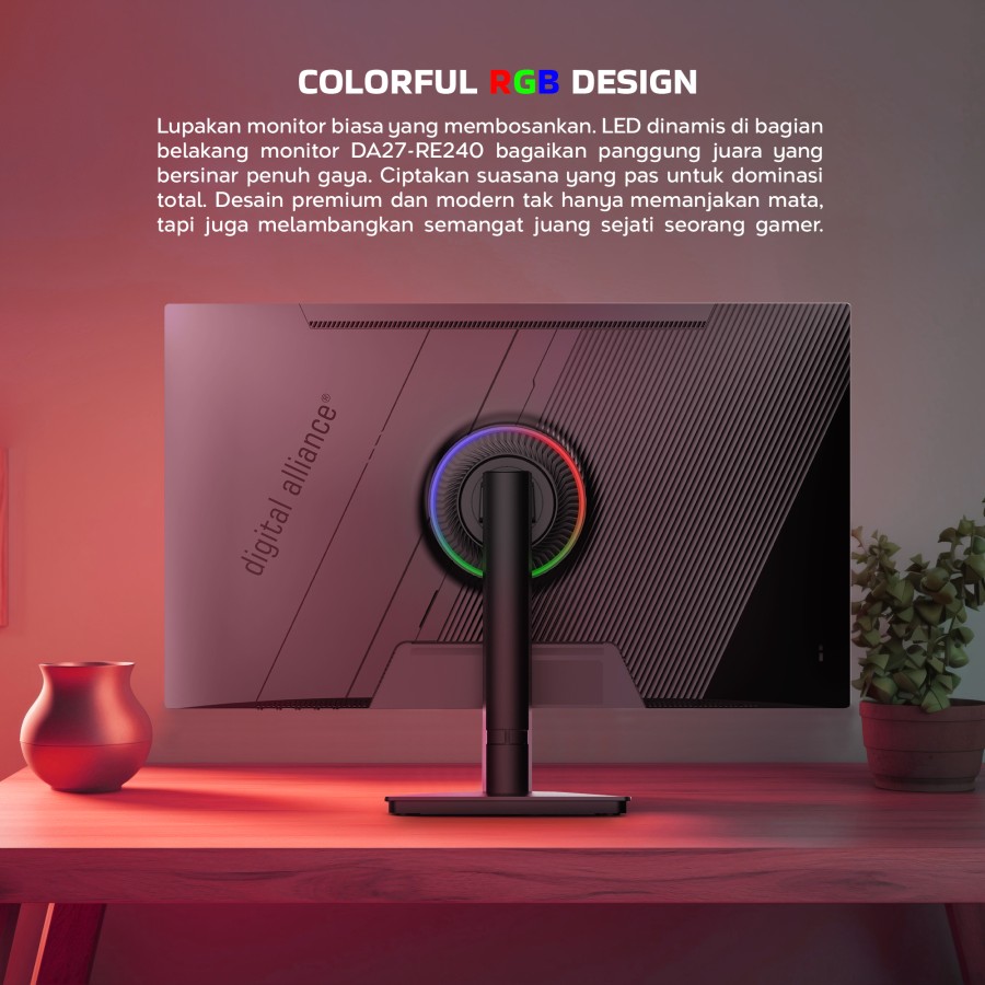 Promo Digital Alliance Da27-re240 27 Fhd Ips 240hz 1ms 99% Srgb Gaming ...