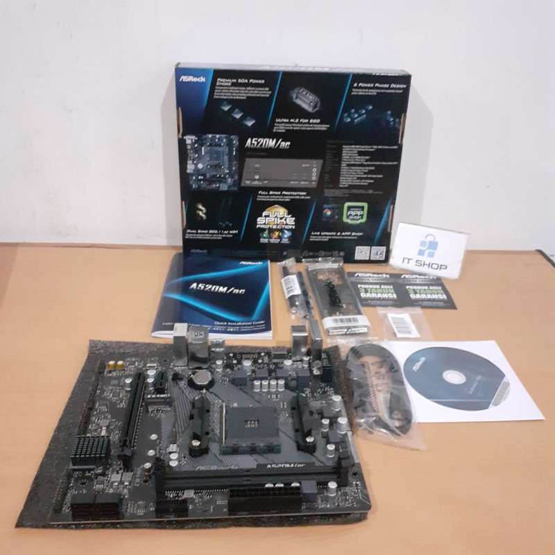 Jual Motherboard Asrock A520m/ac Am4 Ddr4 Di Seller It Shop Official ...